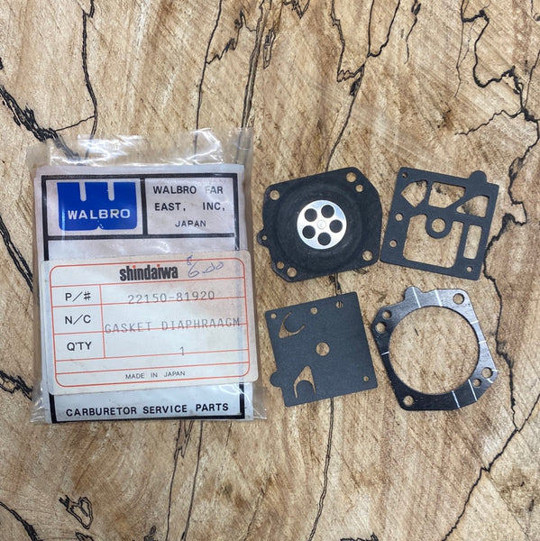 Shindaiwa 488 chainsaw carburetor gasket and diaphragm kit new 22150-8
