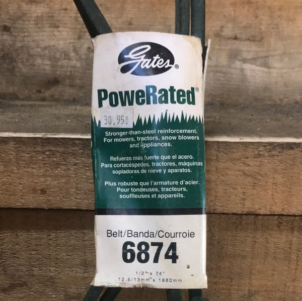 Mower belt Gates PowerRated 6874 new (beltbox)