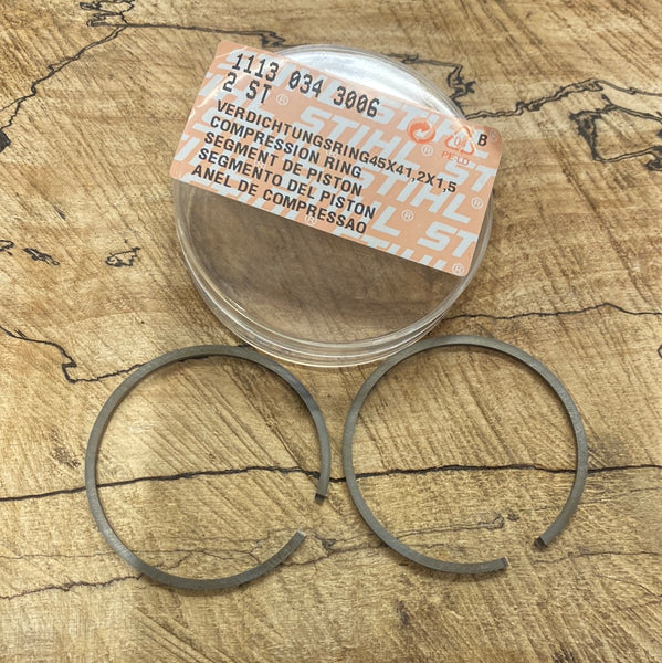 Stihl 032 Chainsaw piston ring set 1113 034 3006 (st 205)