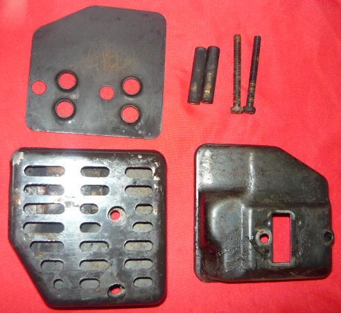 mcculloch power mac 380 chainsaw muffler assembly