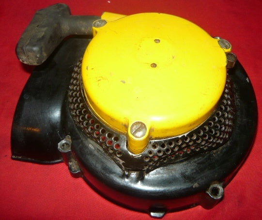 partner r12 chainsaw starter recoil cover and pulley assembly