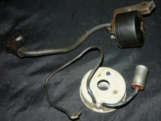 poulan micro xxv chainsaw ignition coil with points and condenser