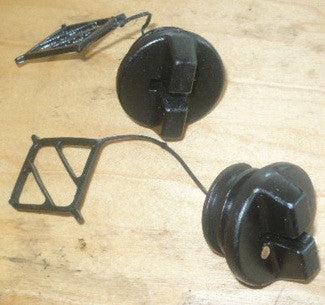 solo 634, 641 chainsaw fuel and oil cap set
