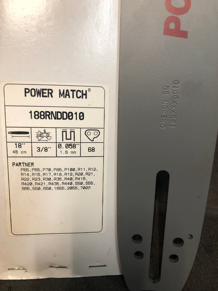 Oregon Powermatch 18" Professional Sprocket Nose Partner Chainsaw Bar