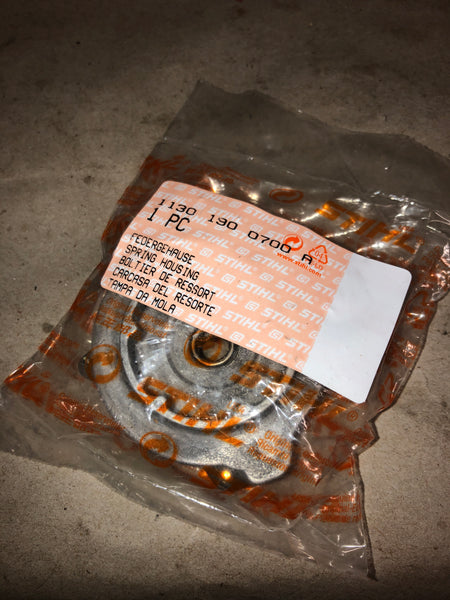 Stihl MS180c Chainsaw Starter Spring Housing 1130 190 0700 NEW (ST-9)