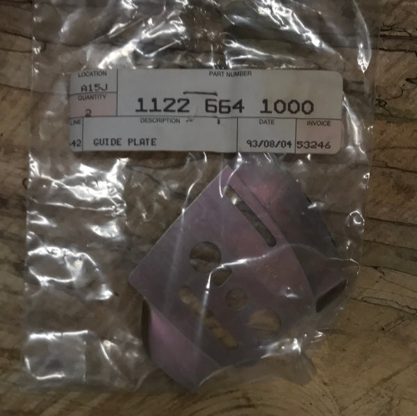 stihl 034, 036 chainsaw inner guide bar plate NEW (S-M) 1122 664 1000