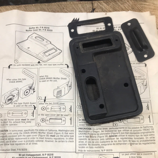 Mcculloch Pro Mac 555 Chainsaw Muffler Assembly with covers 95318 new
