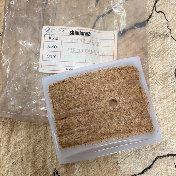Shindaiwa 415 Chainsaw Air Filter new 22102-97521 (new shin bin 3)