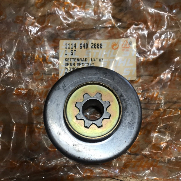 stihl 020 chainsaw 1/4"-8t spur sprocket drum new 1114 640 2000 (ST-20