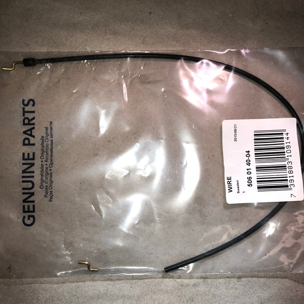 husqvarna 40, 45, 49 chainsaw throttle cable 506 01 40-04 / 506 01 40-